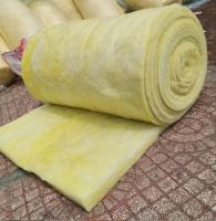 China Sound Absorbing Fireproof Roofing Felt Glass Cotton Roll 15-180mm Thickness for sale