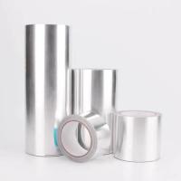 China Pipe Seal Aluminum Insulation Tape 15m Length High Temp Foil Tape for sale