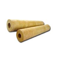 China Rockfiber Heat Insulation Materials Rock Mineral Wool Thermal Insulation Pipe A1 Class for sale