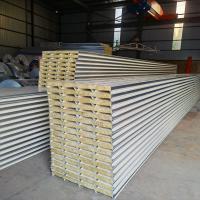 China Heat Insulation Industrial Exterior Wall Rock Wool Sandwich Panel Sound Insulation And Fire Protection for sale