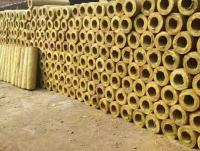 China Cinema Sound Absorbing Rock Wool Tube Pipe 10cm Thick Yellow for sale