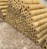 China Cinema Sound Absorbing Rock Wool Tube Pipe 10cm Thick Yellow for sale
