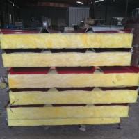 China Roof Insulated Rock Wool Sandwich Panels Price House Walls Insulation For Walls And Roofs for sale