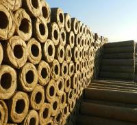 China Hydrophobic Fireproof Rockwool Heat Insulation Round Tube 80-120kg/m3 for sale