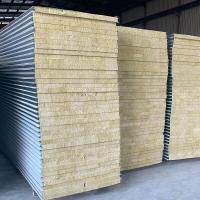 China Fireproof Basalt Rock Wool Sandwich Panel 50mm Clean Room Roof Insulation for sale