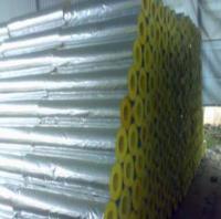 China 50mm Yellow Glass Wool Thermal Insulation Tube Boiler Pipe Insulation for sale