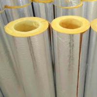 China Aluminum Foil Veneer Glass Wool Tube Fiber Glass Wool Thermal Insulation Kiln Outer for sale