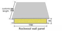 China 950mm 1150mm Thermal Insulation Roof Panels Color Steel Rock Wool Sandwich Board for sale
