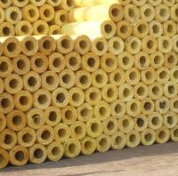 China Fireproof Heat Insulation Glass Wool Tube Non Combustible 50mm for sale