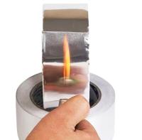 China High Temperature Flame Retardant Aluminum Foil Tape 5cm Width for sale