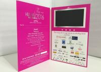 China Advertisement and promotion Use 5inch LCD screen  video brochure with A5 size silver foil printing for sale