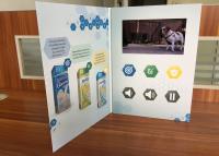China Video in print technology 7inch lcd screen video brochures digital video business card for medical/pharmaceuticals brand for sale