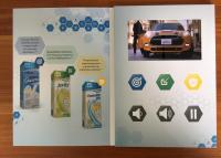 China Video in print technology 7inch lcd screen video brochures digital video business card for medical/pharmaceuticals brand for sale