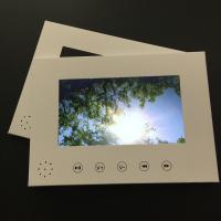China Paper Craft LCD Screen Greeting Card 7 Inch Screen USB Port For Video Upload for sale