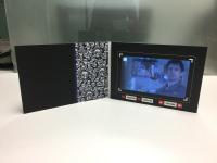 China Card Type 7'' LCD Video Brochure Custom Video Brochure With Button Control for sale
