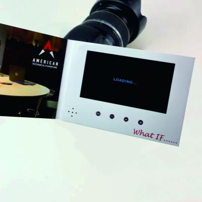 China 7 Inch LCD Video Brochure Product Showcases Custom Video Booklet Brand Promotion for sale