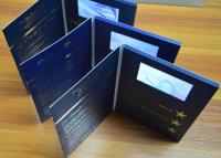 China Promotional Interactive Video Brochure Commercial USB Port Rechargeable for sale