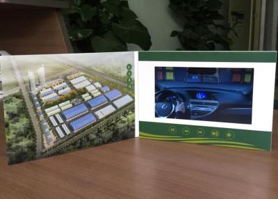 China Hard Cover Video Invitation Card Personalized Video Greeting Cards With Rechargeable Battery for sale