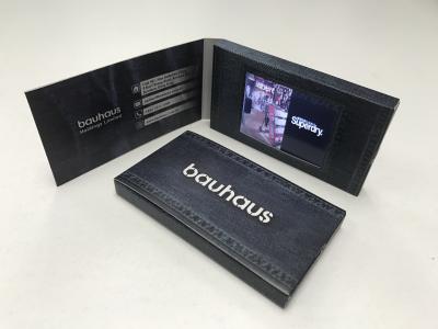 China Paper Material Video Business Card 2.4 Inch Tft Hd Video Brochure Rechargeable for sale