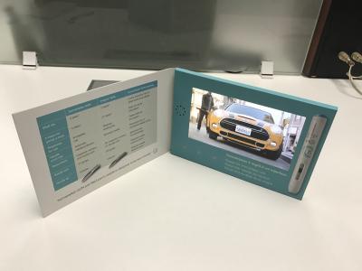 China A5 Size Video Business Card 5 Inch Promotional Video Brochure With ROHS Certification for sale
