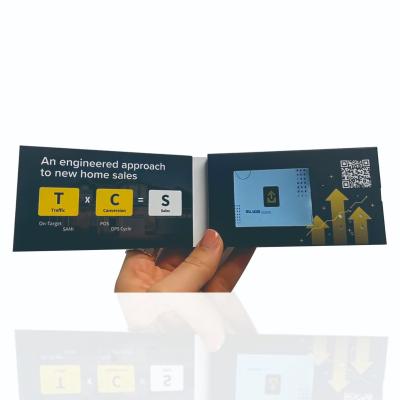 China HD 2.4 Inch Video Business Card Video Visiting Card For Real Estate Marketing for sale
