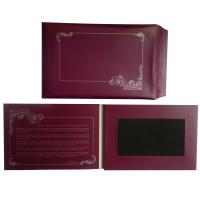China A5 Size Custom Video Box Invitation Lcd Gift Box With Envelope ROHS Certificated for sale