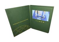 China Leather Cover Recordable Video Greeting Card For Conference Invitations And Virtual Tours for sale