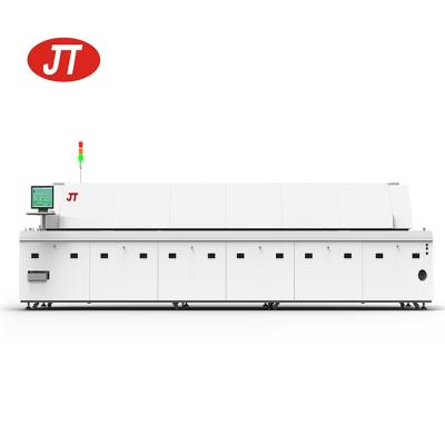 China SMT JT Reflow Oven TEA-1000 Lead free 10 Heating Zone PCB Manufacturing Machine for sale