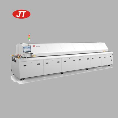 China Lead-free JT Reflow Oven Machine JTR-1000 Reflow Soldering 10 Zone Production Machine for sale