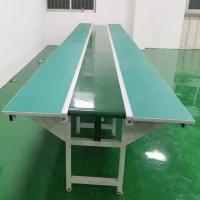 China Flexible Rubber Belt Conveyor 2 Meter PVC Material Stainless Steel Conveyor for sale