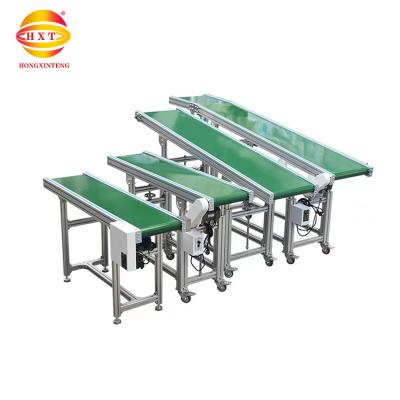 China 2 meter Belt Conveyor Machine PU Rubber Belt Conveyor SMT PVC Assembling Line for sale