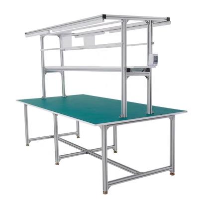 China Factory Assembly Line Work Station Workshop Packing Bilateral Workbench Table for sale
