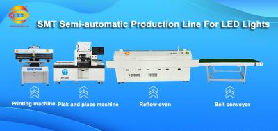 China Semi Automatic LED Chip Mounter Pick And Place Pcb Machine HCT-530SV 45000CPH for sale