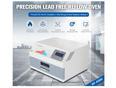 China Lead Free Mini Desktop Reflow Oven with Dual Heating System for SMT Soldering and PCB Assembly for sale