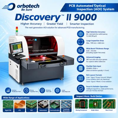 China Orbotech Discovery II 9000 PCB AOI System with 30 µm Line/Space Inspection for HDI and Multilayer PCBs for sale