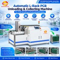 China Automatic L-Rack PCB Unloader with PLC & HMI Control for High-Speed PCB Handling Up to 6–8 PCS/min for sale