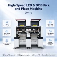 China 20 Heads Dual Module High Speed Pick and Place Machine SMT Placement Machine for LED DOB PCB Assembly for sale