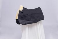 China Genuine Australia sheepskin VSS style saddle pad 8 pockets system with inserts and abrasion part each side for sale