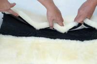 China Sheepskin Halfpad 6 Pockets Inside Genuine Australian Sheepskin A Grade for sale
