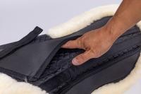 China New Model Halfpad Neoprene Pocket On Top With Inserts And Sheepskin Trim Edge for sale