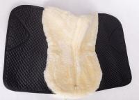 China Sheepskin DR saddle pad high withers with colour piping decoration 8 pockets system with inserts Genuine Australia sheepskin A grade for sale