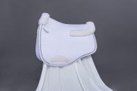 China New style sheepskin GP saddle pad with colour piping decoration Genuine Australia sheepskin A grade for sale