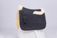 China New model sheepskin DR correction saddle cloth 10 pockets system with inserts Genuine Australia sheepskin A grade for sale