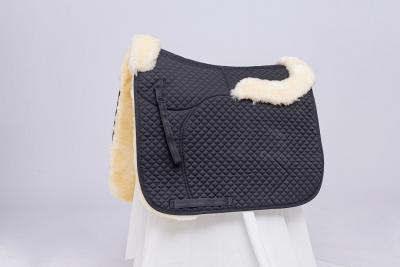 China New model sheepskin DR correction saddle cloth 10 pockets system with inserts Genuine Australia sheepskin A grade for sale