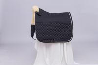 China Sheepskin DR Saddle Pad With High Withers And Diamond Decoration Genuine Australia Sheepskin A Grade for sale