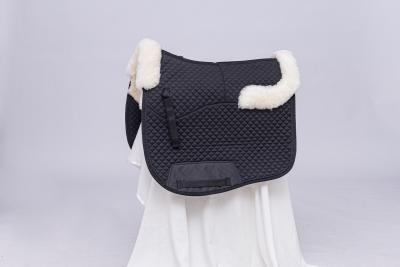 China Sheepskin DR Saddle Pad The Opening Of The 4 Pocket Is Right Next To The Spine Genuine Australia Sheepskin A Grade for sale
