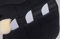 China Sheepskin Correction Saddle Pad DR Style 6 Pockets System With Inserts Genuine Australia Sheepskin A Grade for sale