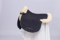 China Sheepskin GP Numnah 4 Pockets System With Inserts Half Lining Genuine Australia Sheepskin A Grade for sale