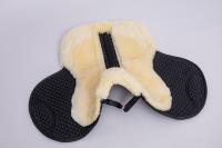 China Sheepskin GP Numnah 4 Pockets System With Inserts Half Lining Genuine Australia Sheepskin A Grade for sale