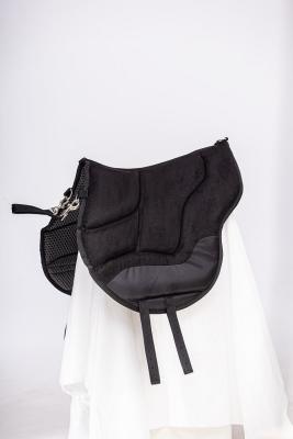 China Fashion And New Style Suede Fabric Bareback Pad With Non Slip Lining And Density Foam Filing for sale